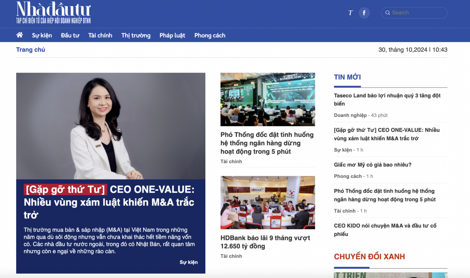 ONE-VALUE代表取締役ホアがベトナム主要メディアで語る、ベトナムM&A市場の課題と展望 - VietBiz（ベトビズ）